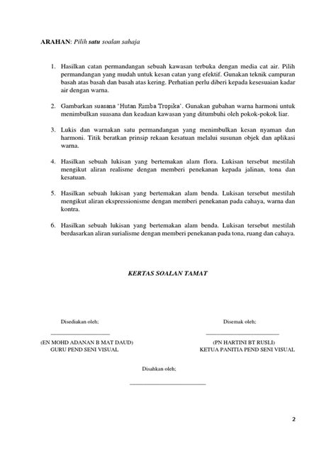Soalan Psv Tingkatan 1 Kertas 2 Pdf