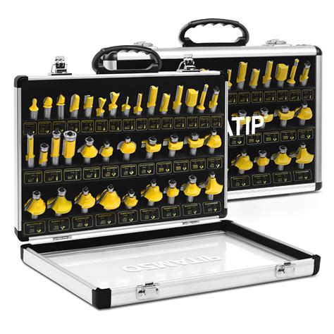 Ozmatip Router Bit Set Tungsten Carbide Router Bits Set 1 2 Shank 35