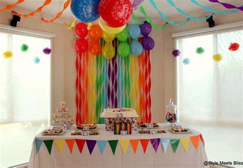 Cómo Decorar Cumpleaños Infantiles Con Papel Crepe Y Globos ~ Mimundomanual