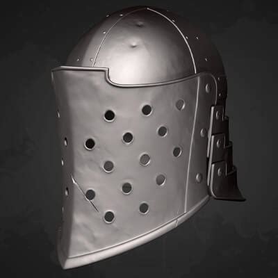 Fantasy Knight Helmet 3d Model By Marrion