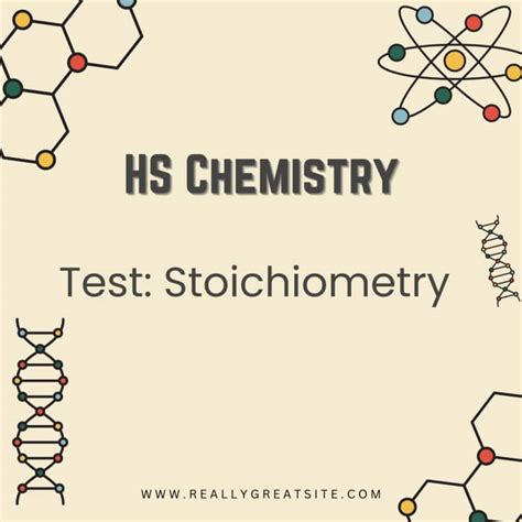 Chemistry Test Stoichiometry By Head Over Heels For Science Tpt