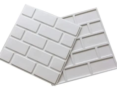 2 M2 De Panel Decorativo Muro 3d De Pvc Ladrillo 86 Blanco Meses Sin