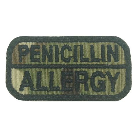 Penicillin Allergy Patch Multicam Hock T Shop Army Online