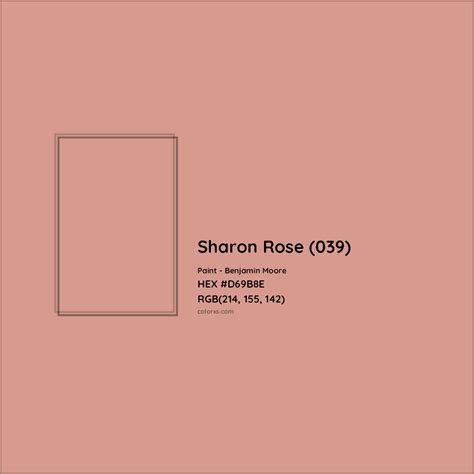 Benjamin Moore Sharon Rose 039 Paint Color Codes Similar Paints And
