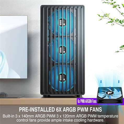Foifkin K6 Pc Case Pre Installed 6 Pwm Argb Fan 3 Philippines Ubuy