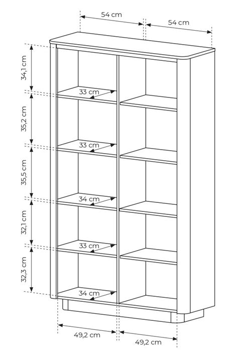 Regał Torro 2 Drzwiowy Na Książki 113 Cm Dąb Cremona Czarny Z Kategorii