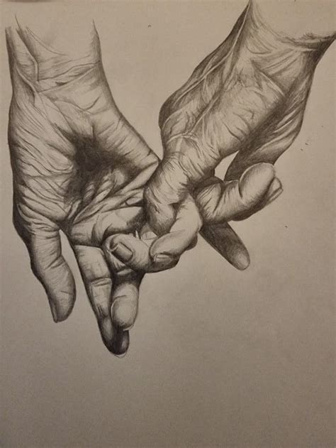 Holding Hands By Claire Weaver Realistic Drawings Drawing People