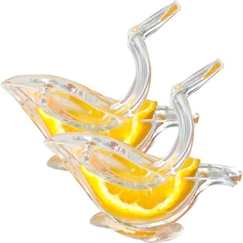 Junwell Bird Lemon Squeezer 2pcs Manual Lemon Juicer Acrylic Lemon