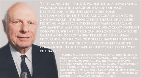Paul Hellyer Quote The Global Elite
