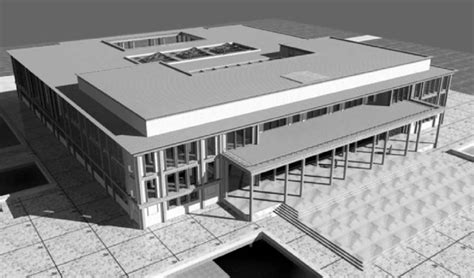 Vista Aérea Frontal Del Palacio Presidencial Diseñado Por Bruno Violi