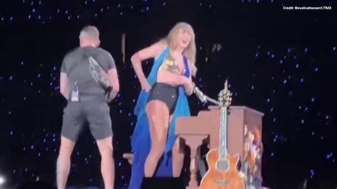 Taylor Swift Brushes Off Wardrobe Malfunction On Stage During Stockholm