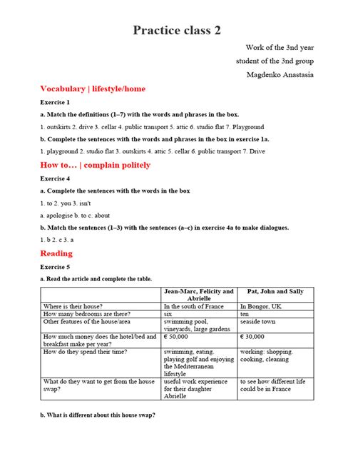 Practice Class 2 Pdf