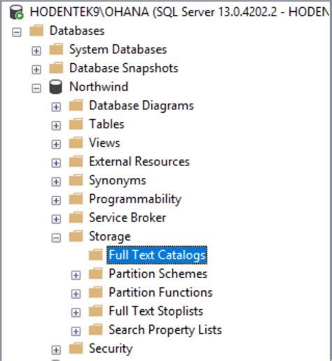 Hodentekhelp How Do You Create A Full Text Catalog To A Database In