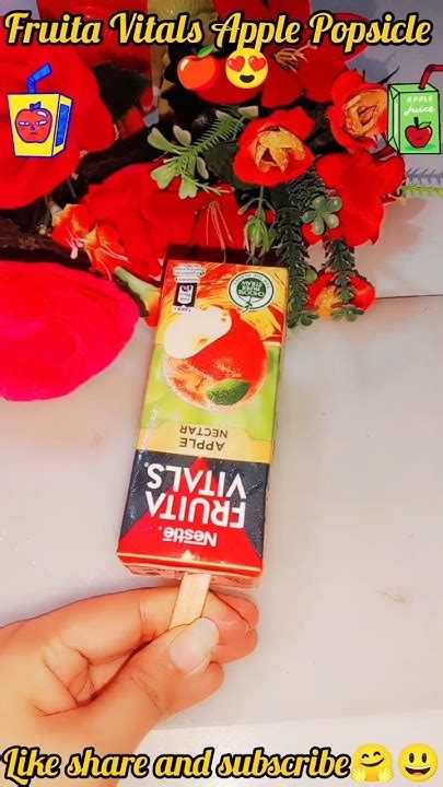 Apple Juice Popsicle🍎😍shortsviraltrendingyoutubeshortspopsicle