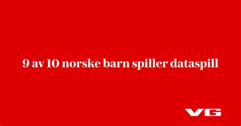 9 Av 10 Norske Barn Spiller Dataspill