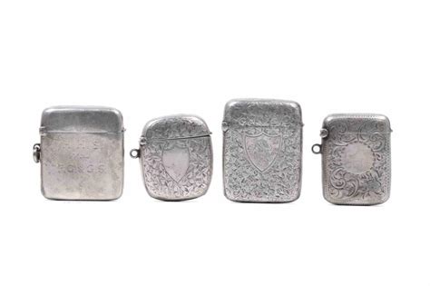 Sold Price Eight Old Matchboxes In Silver Early 20th Century