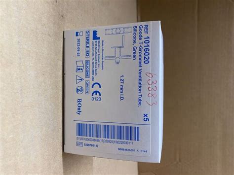 New Medtronic 1016020 Goode T Tube® Vent Tube 5pk Goode T Grom Sil Disposables General For