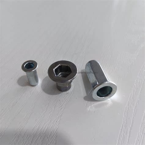 Carbon Steel Countersunk Flat Head Hex Body Blind Rivet Nut For Steel