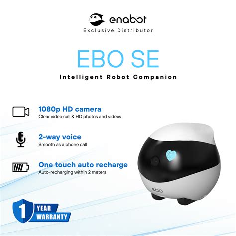 Ebo Se Wireless Camera Robot Enabot Malaysia