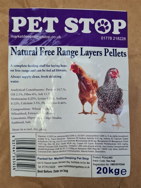 Layers Pellets 20kg Pet Stop Market Deeping