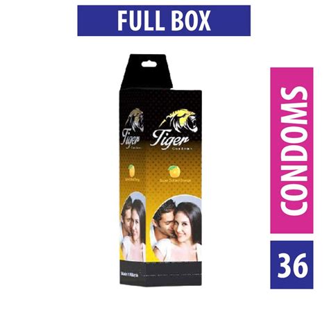 Tiger Orange Flavour Dotted Condom Paikar Bd