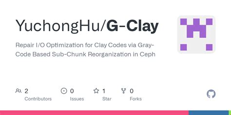 Github Yuchonghug Clay Repair Io Optimization For Clay Codes Via