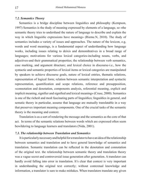 Translation And Semanticspdf Translation And Semanticspdf