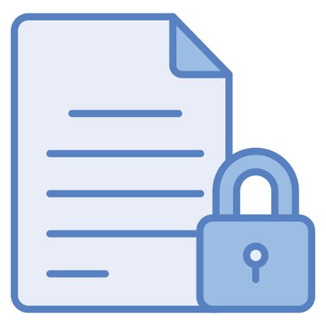 Secure Document Free Security Icons