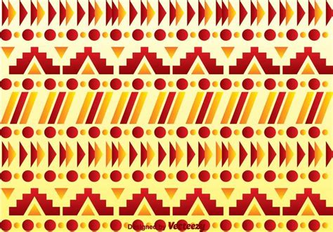 Red And Orange Aztec Pattern 94046 Vector Art At Vecteezy