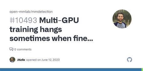 Multi Gpu Training Hangs Sometimes When Fine Tuning The Rtmdet Instance