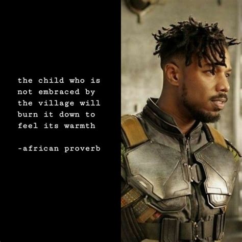 Erik Killmonger Blackpanther Marvel Africanproverb Inspirational