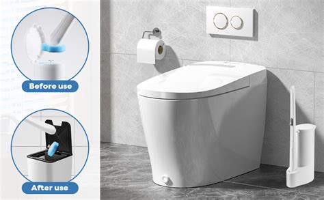 Toilet Wand Kit Disposable Toilet Brush With Holder Disposable Toilet