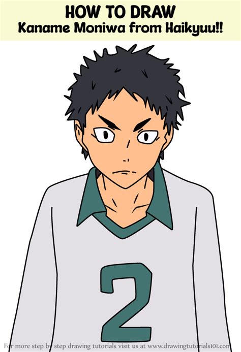 How To Draw Kaname Moniwa From Haikyuu Haikyuu Step By Step
