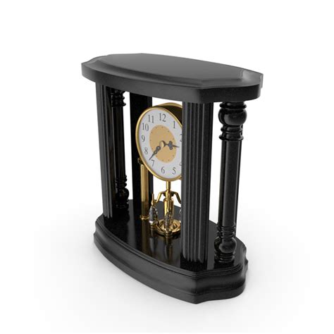 Black Classical Table Clock 3d Object 2297998287 Shutterstock