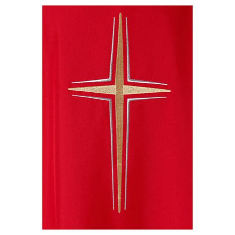 4 Color Chasuble Kit With Bicolor Embroidered Cross By In Primis