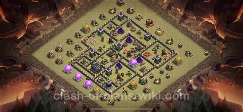 Best War Base Th9 With Link Anti Everything Town Hall Level 9 Cwl