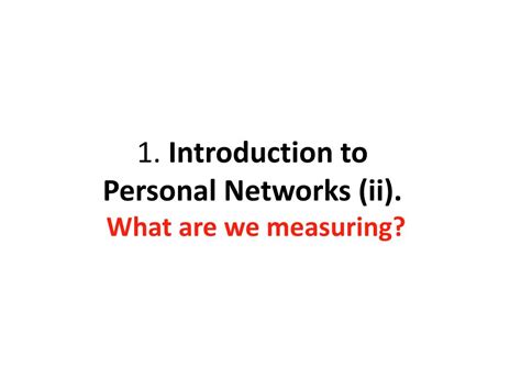 Ppt Personal Network Analysis Powerpoint Presentation Free Download