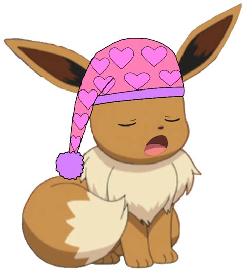 Serenas Eevee In A Night Cap By Sonicfaners1991 On Deviantart
