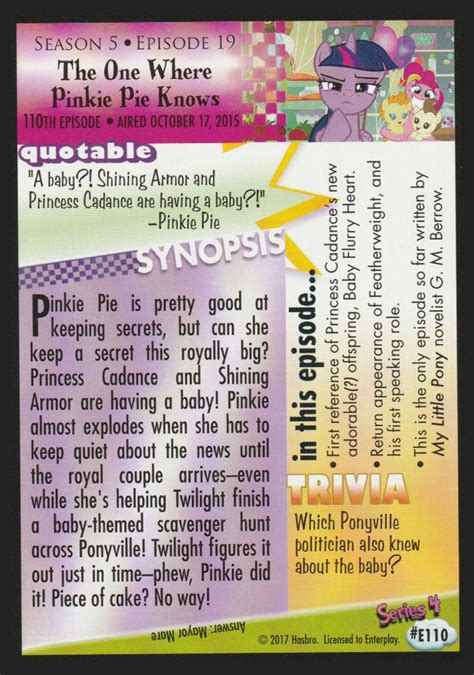 Mlp Episodes Trading Cards Mlp Merch