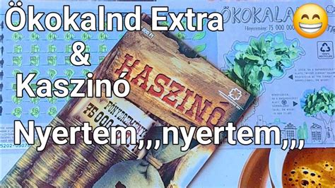 NyertemÖkokaland Extrakaszinó Sorsjegyek Lekaparása Sorsjegy Játék