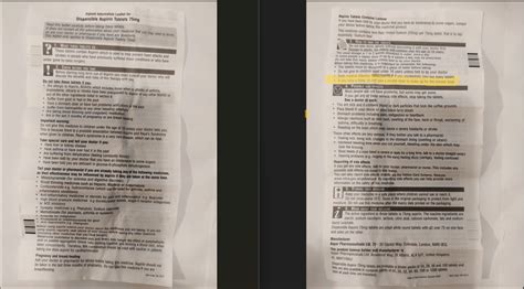 Taking Medication Read Manufacturers Leaflet Life After Stroke