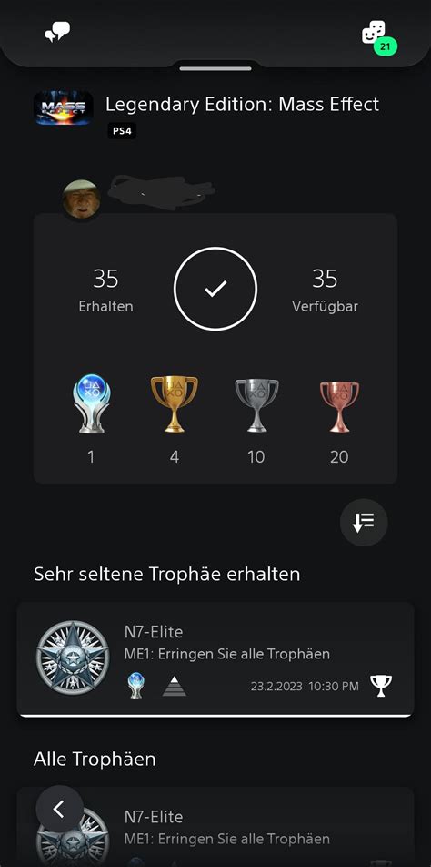 Legendary Edition Mass Effect 1 76 First Platinum Of This Year