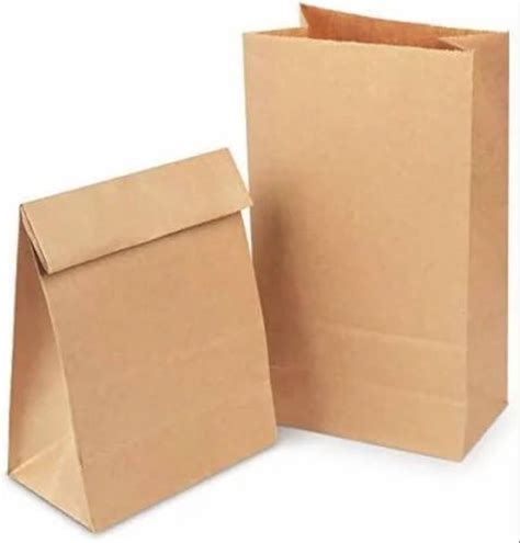 Flat Bottom Paper Bags Capacity 2 Kg At ₹ 5piece In Gandhinagar Id