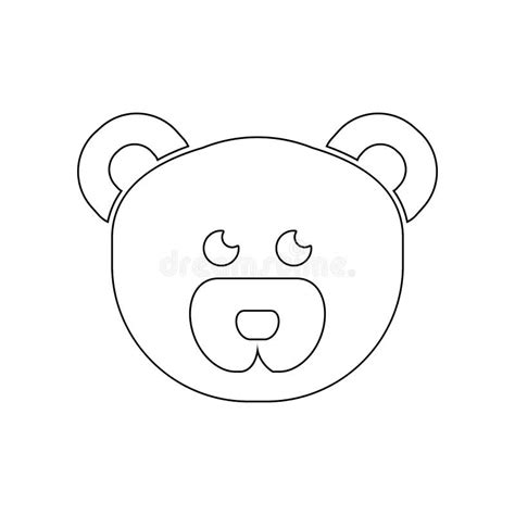 Teddy Bear Face Outline