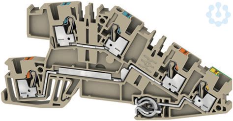 Weidmüller Etagenklemme Aitb 2 5qmm Push In Aitb2 5bbn L Pe Hiplo24 De