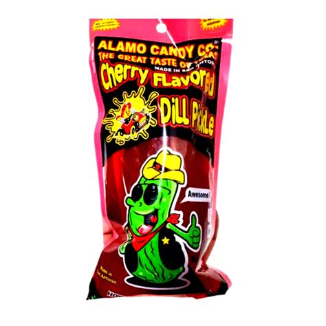 Alamo Candy Co Cherry Pickle 12 Count Cow Crack Wholesale