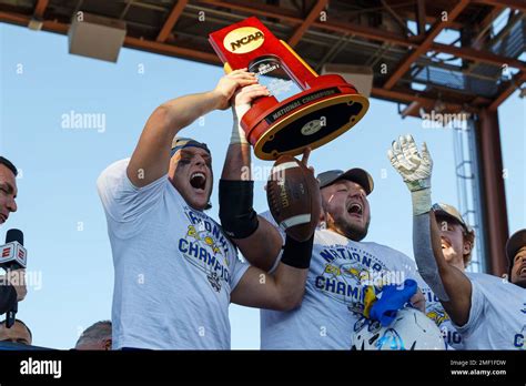 South Dakota State Jackrabbits Quarterback Mark Gronowski And Guard