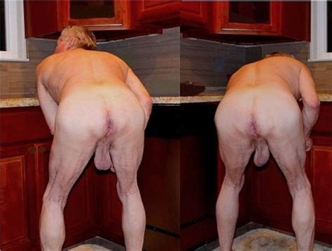 Grandpa Showing His Big Sack Pic