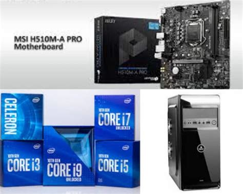 Assembled New Desktop I5 10th Gen Cpu With Processor With Ddr4 Ram