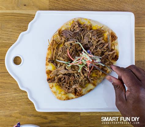 Pulled Pork Flatbread Recipe And Game Day Party Tips Smartfundiy